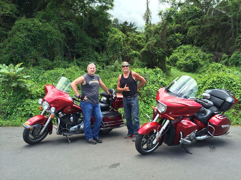 Harley Davidson motorcycle guided tour to Hana with Save on Maui