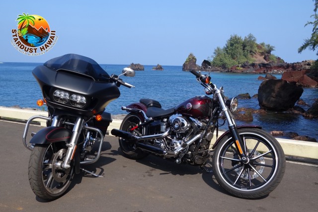 Harley Davidson motorcycle guided tour to Hana with Save on Maui